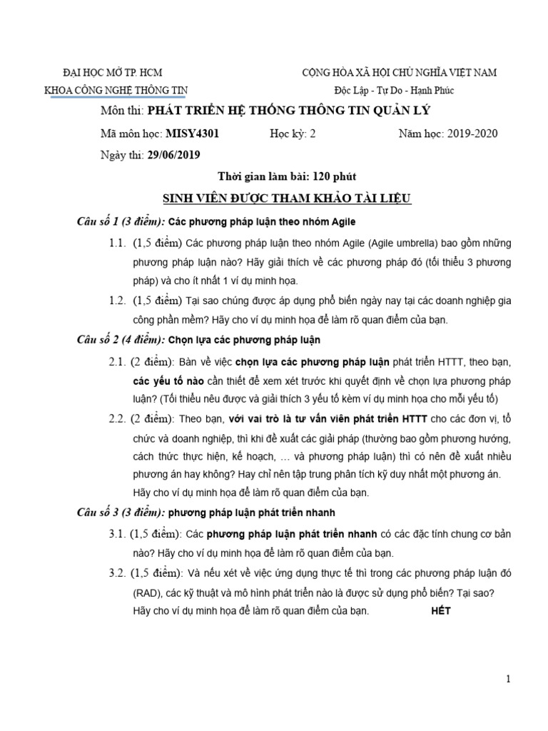 DeThi HK2 1920 PhatTrienHTTT | PDF