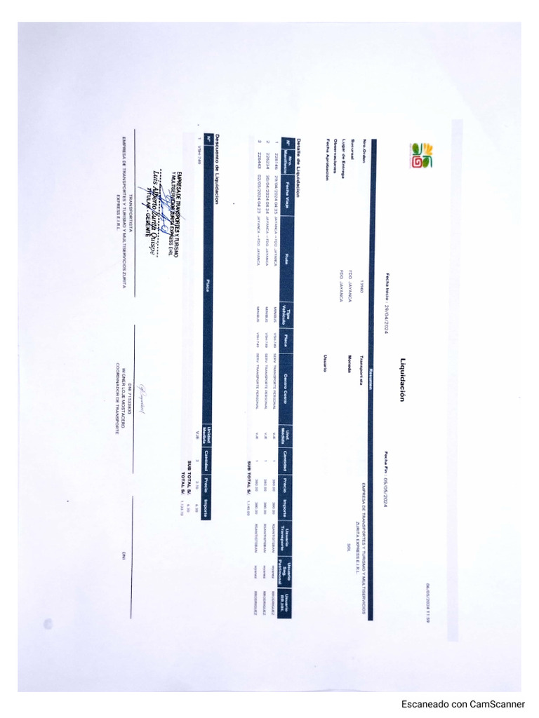 Liquidacion Andrea | PDF