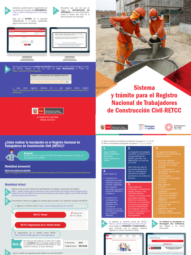 Trámite y obtención del Carnet RETCC | PDF | Documento de identidad