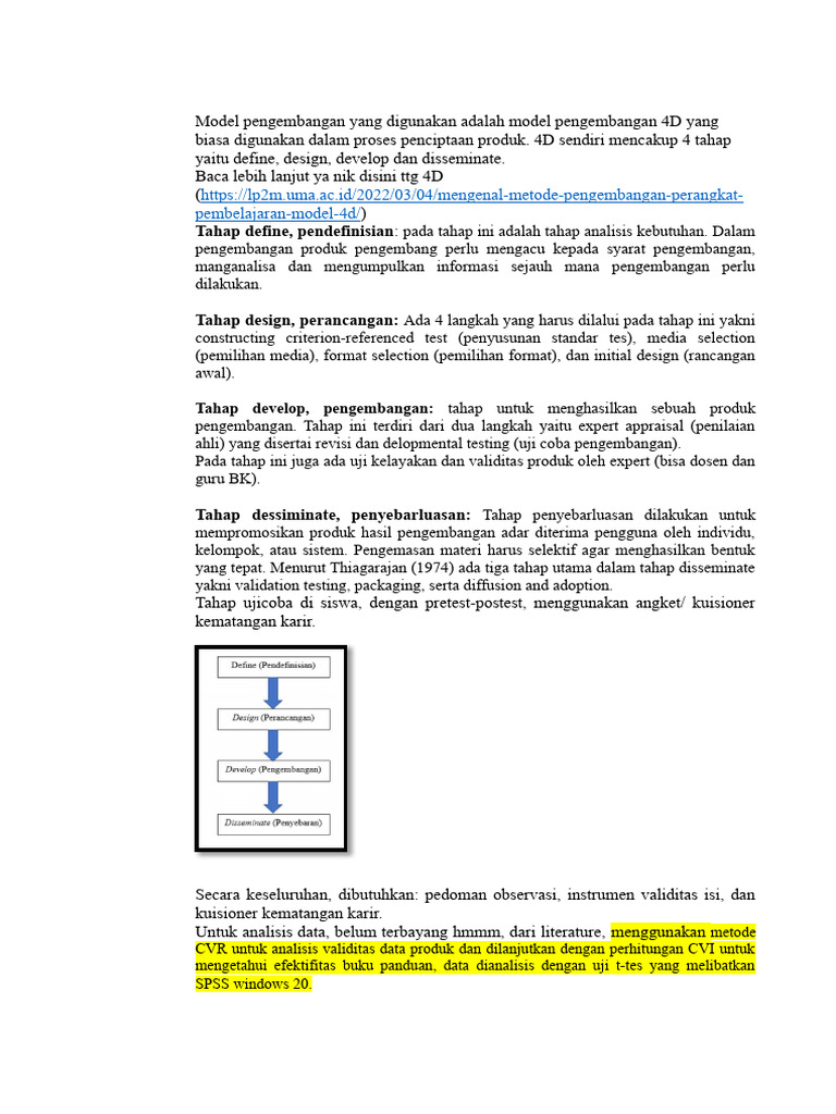 4d Model Pengembangan | PDF | Seni