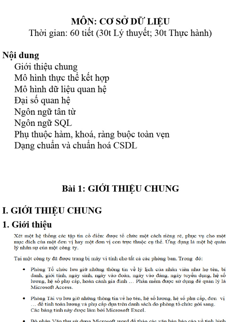 Bai 1 Gioi Thieu Chung | PDF