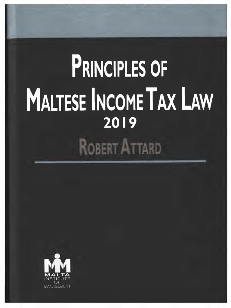 Principles of Maltese Income Tax Law 2019 | PDF | Expense | Taxes
