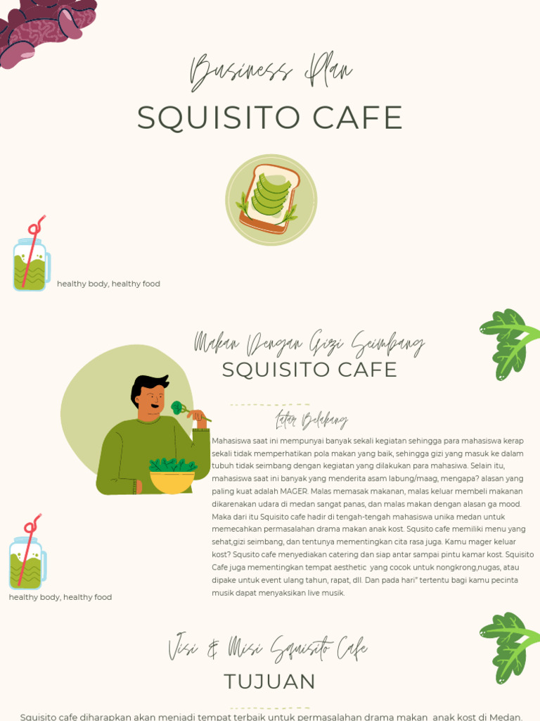 Squisito Cafe: Solusi Gizi Mahasiswa Medan | PDF