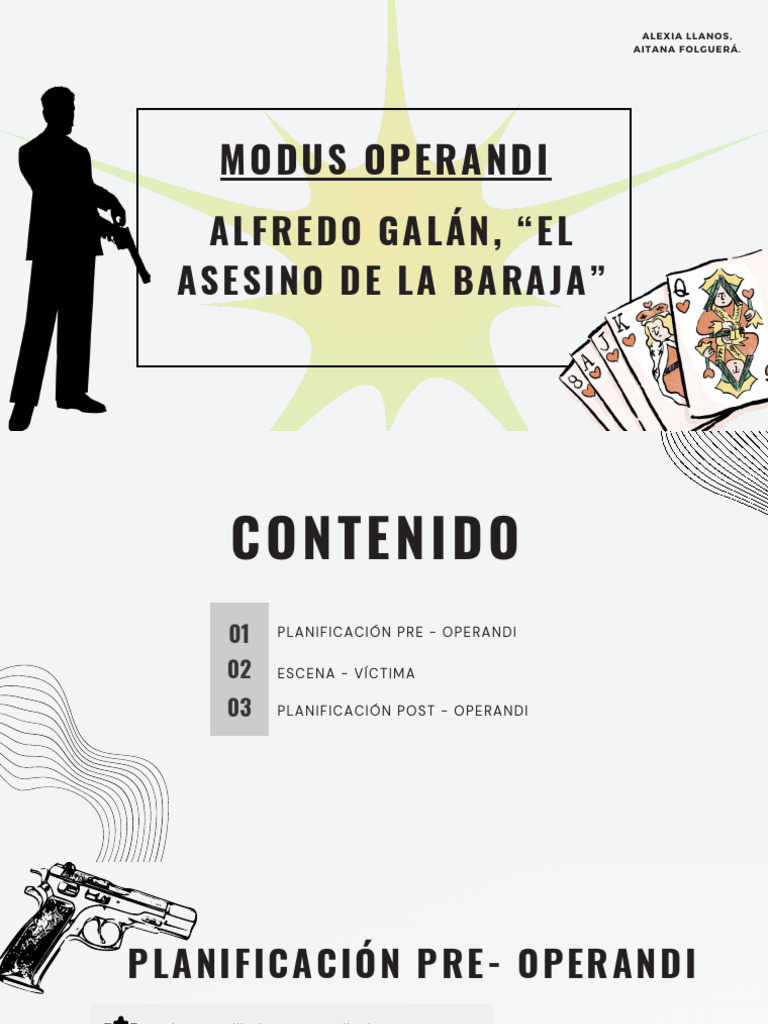 Modus Operandi - El Asesino de La Baraja | PDF | Novela negra, policíaca y suspenso