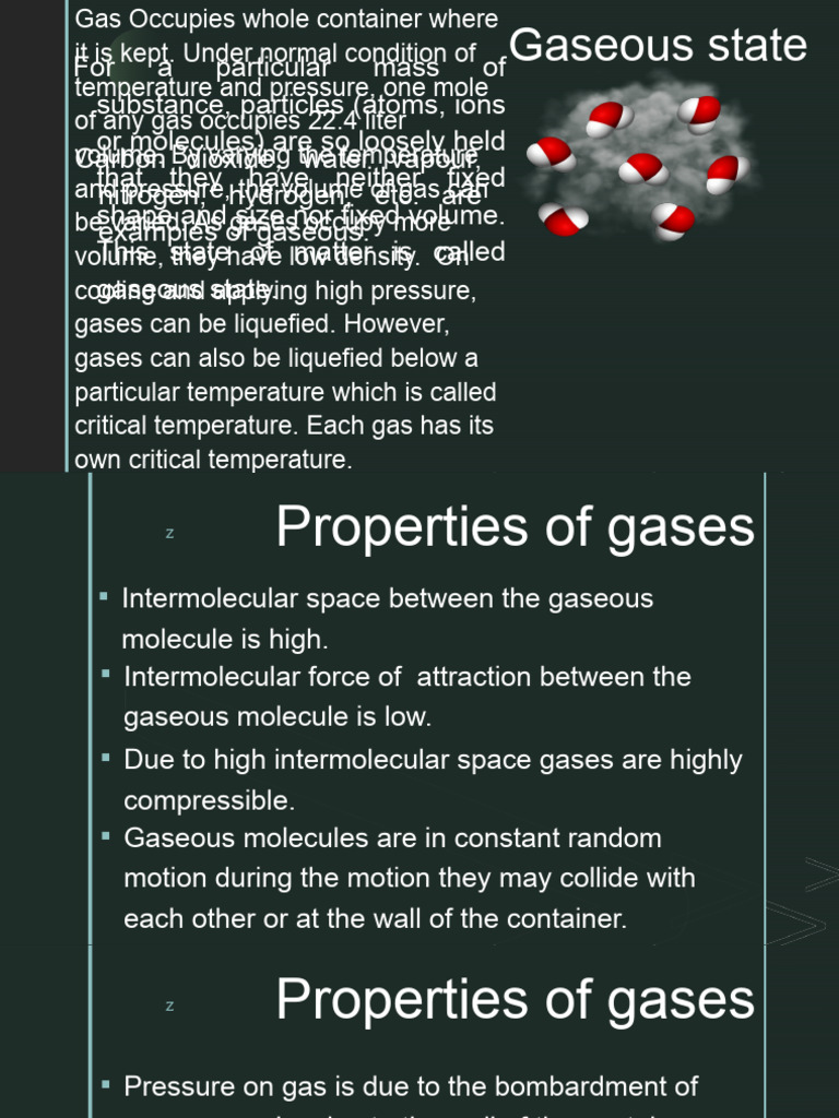 Gaseous State Novel | PDF | Gases | Temperature