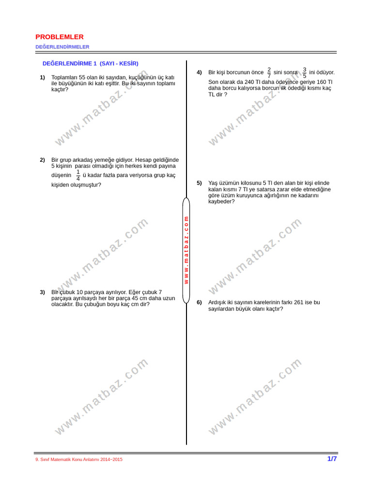 9mat Sayilar 2.10d | PDF
