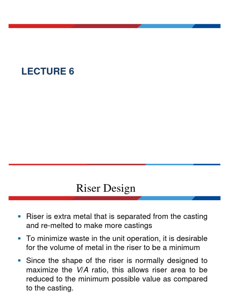 Lect 6 | PDF | Casting | Thermal Expansion