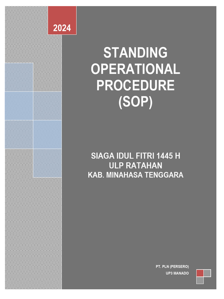 Ratahan SOP SIAGA IDUL FITRI 1445 H (April 2024) - RATAHAN | PDF