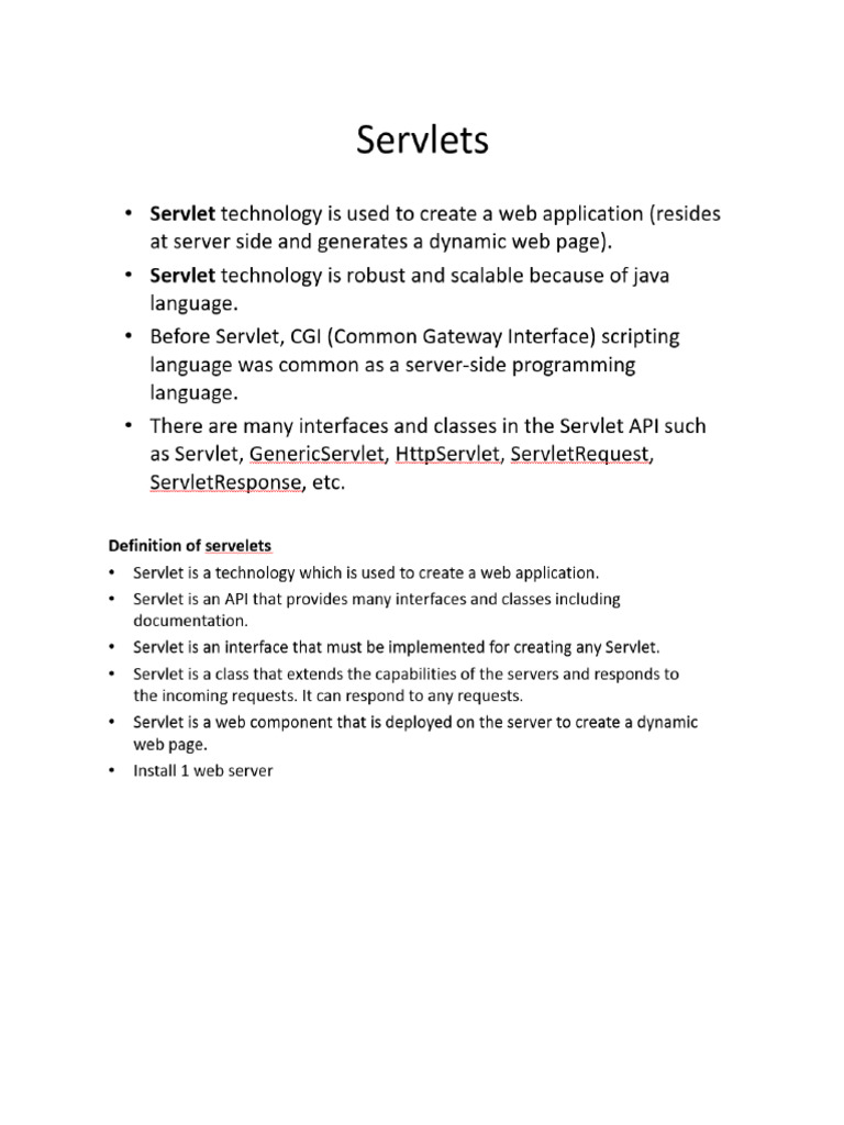 Servlet - Reference Material | PDF