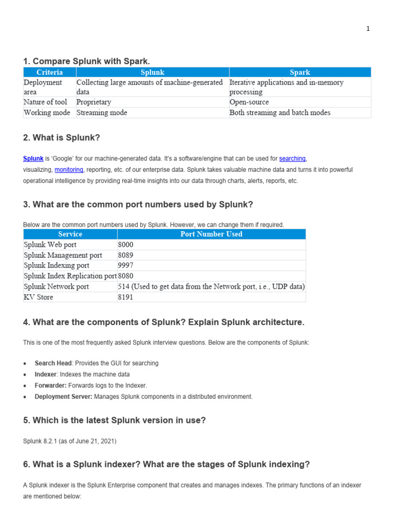 Splunk Interview | PDF | Database Index | Databases