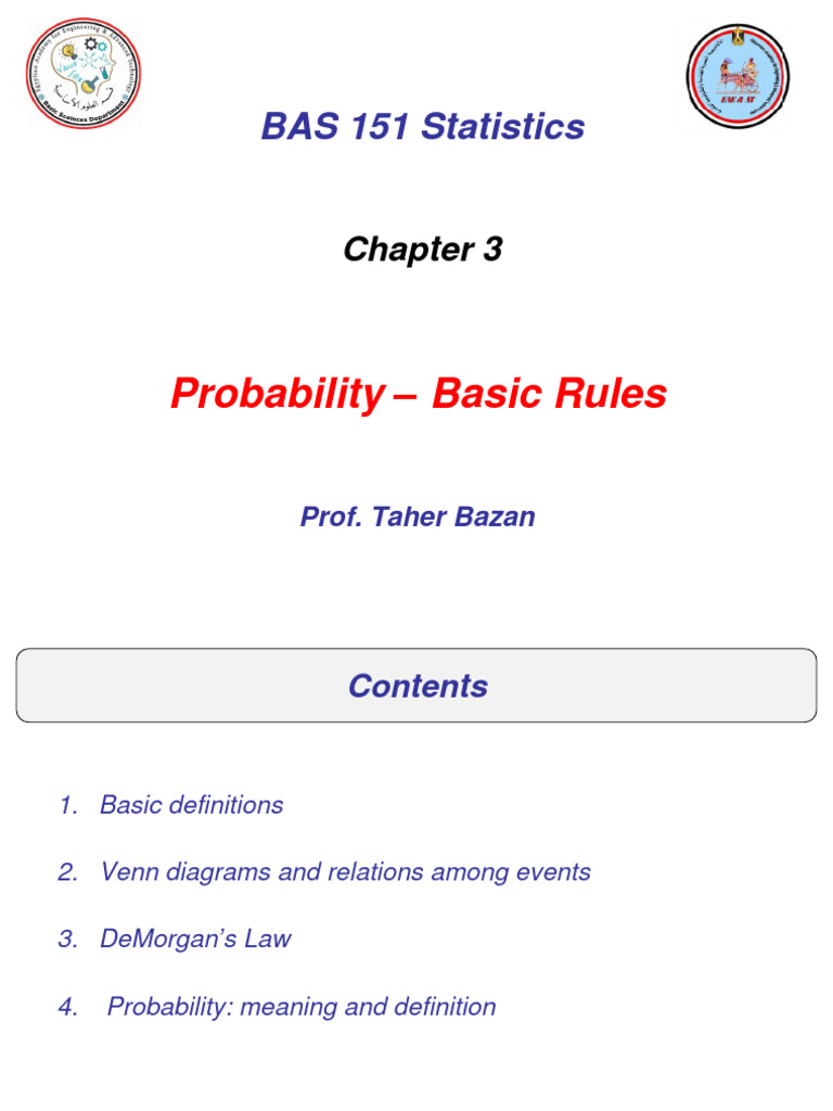 Chapter 3 Probability | PDF | Probability | Mathematics
