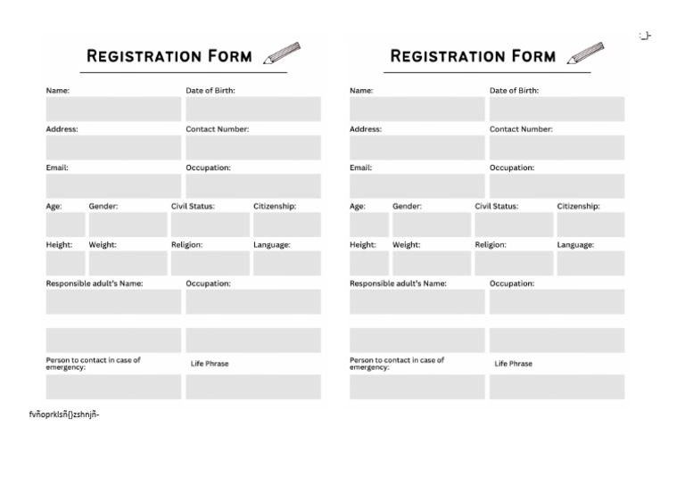 registration form | PDF