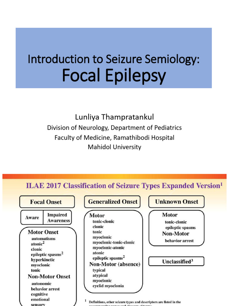 Seizure-Semiology EST 09092018 Handout Lunliya | PDF | Insular Cortex ...