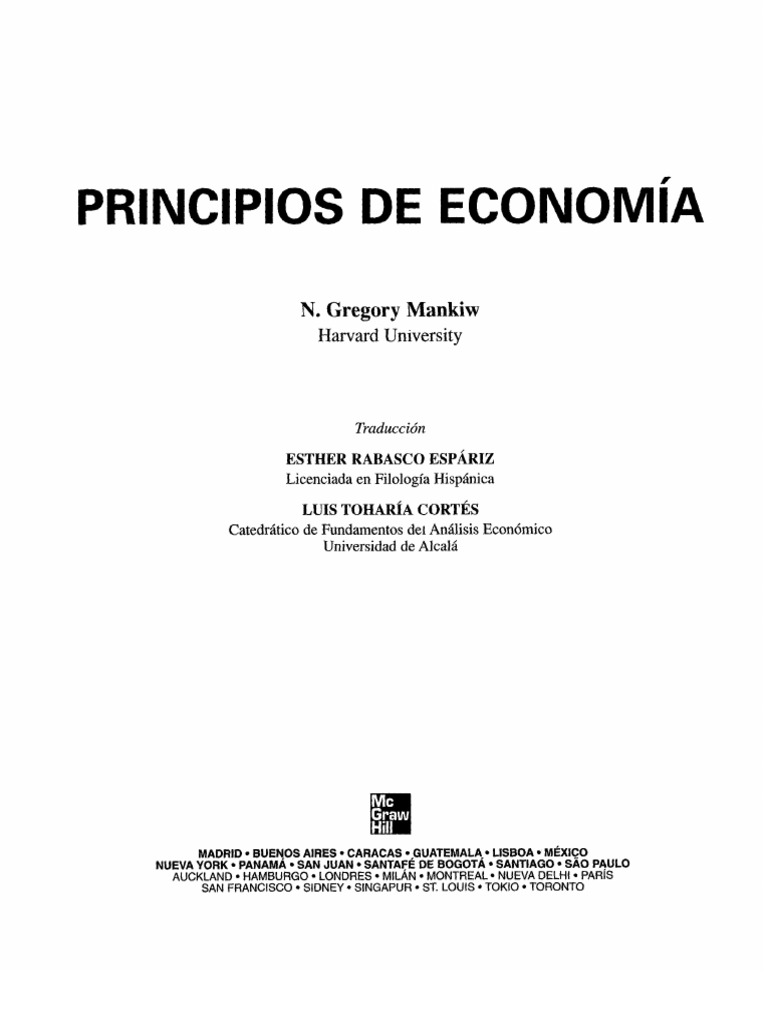 Mankiw Principios 7ma Edicion | PDF | Economias | Ciencias económicas