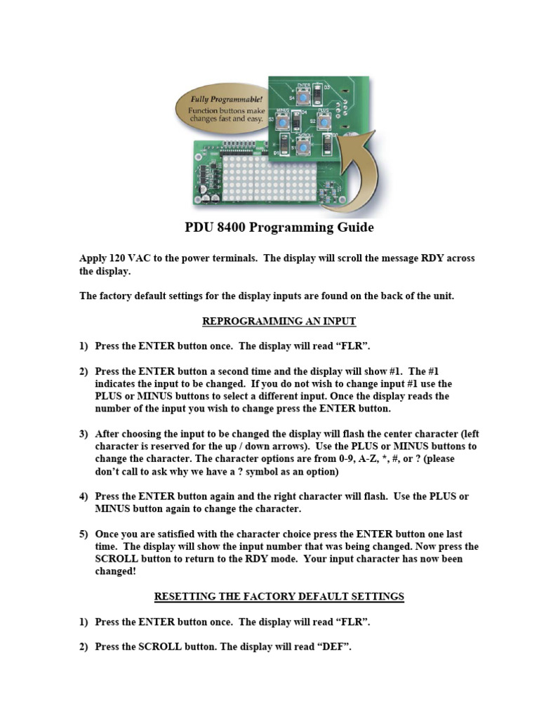 Pdu8400 Programming Guide | PDF | Computing | Software