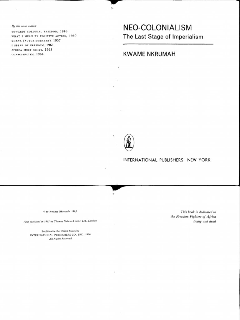 Mechanisms of Neo-Colonialism | PDF