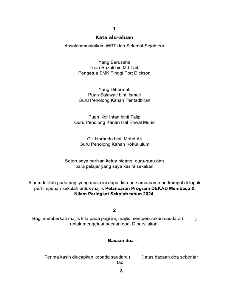 Script Program Nilam | PDF