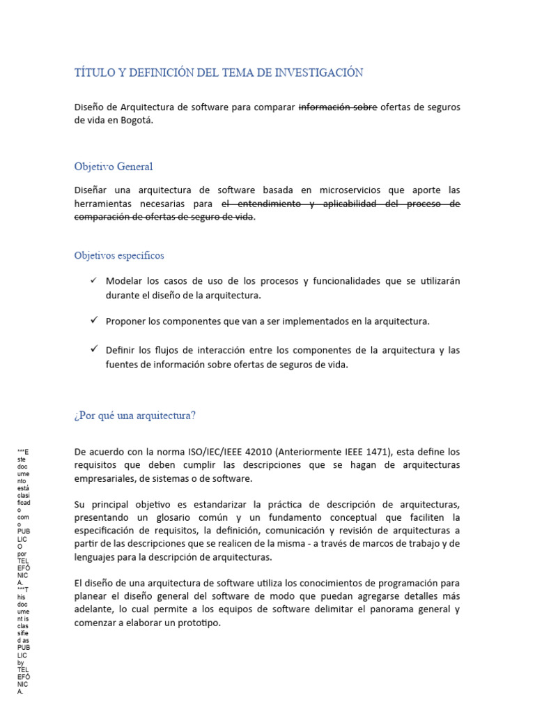 Título y Definición Del Tema de Investigación Final | PDF | Software ...