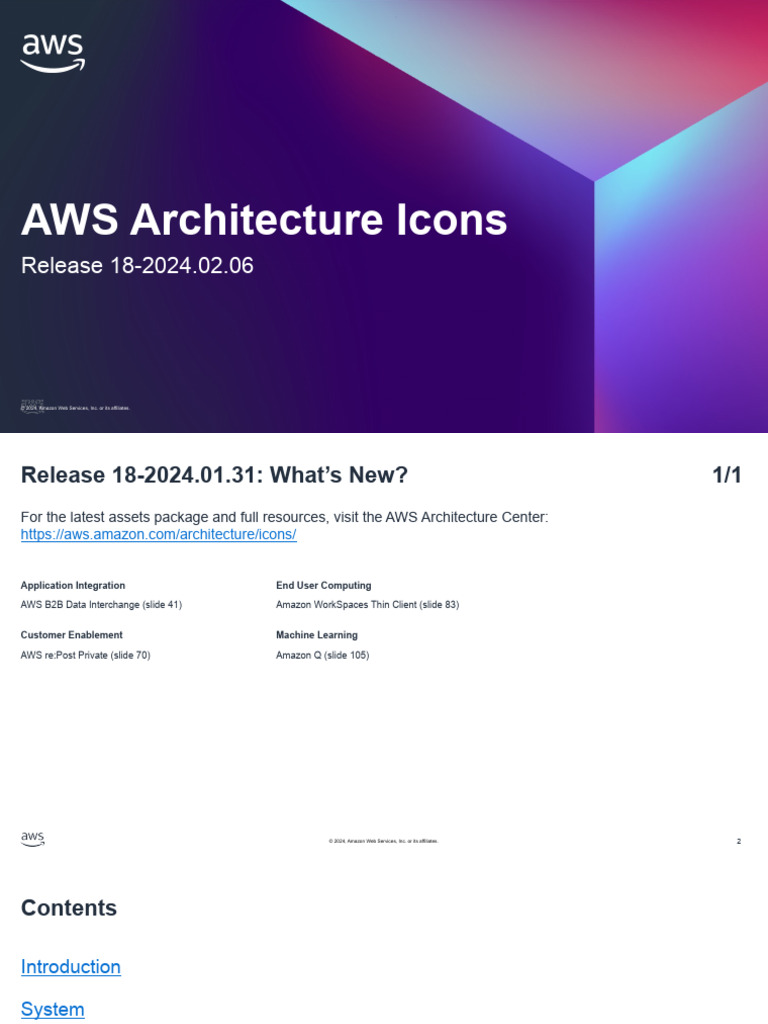 AWS Architecture Icons Deck - For Light BG - 02062024 | Download Free PDF | Amazon Web Services ...