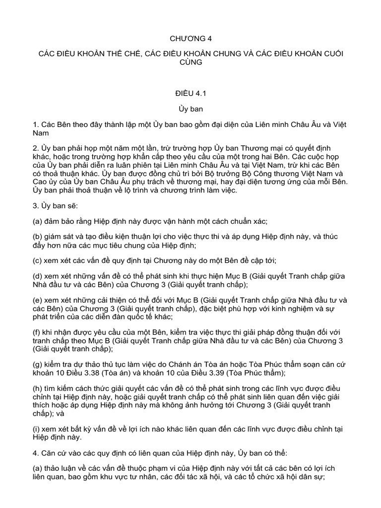 4 Chuong 4 Cac Dieu Khoan The Che Cac Dieu Khoan Chung Va Cac Dieu Khoan Cuoi Cung | PDF