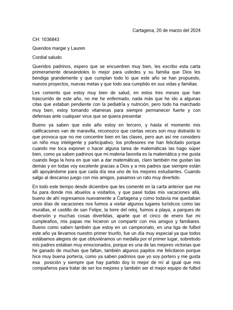 Carta de Isaac Regular | PDF