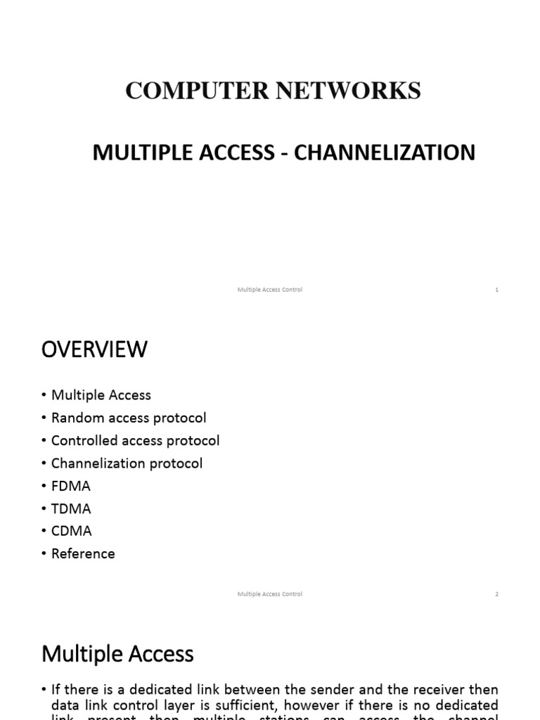 Unit 2 - 3 | PDF | Channel Access Method | Electronics