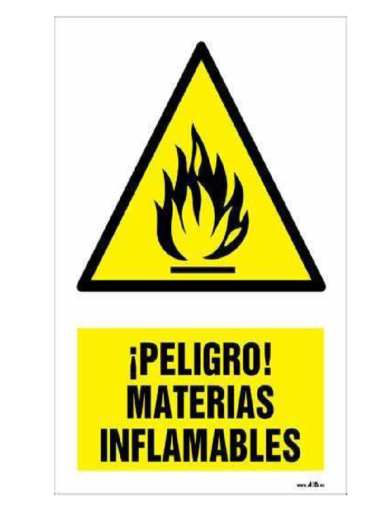 Materiales Inflamables - Pictograma | PDF