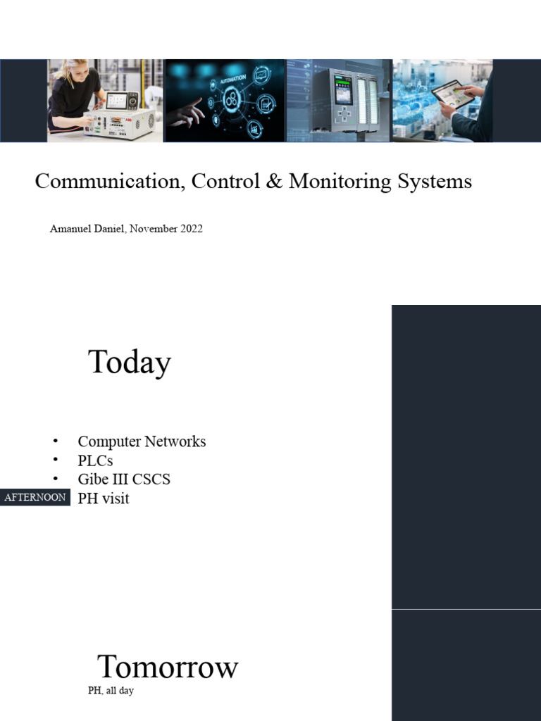 Communication, Control & Monitoring Systems | PDF | Computer Network | Programmable Logic Controller
