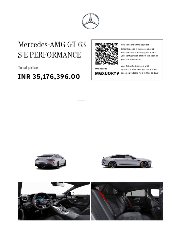 Mercedes-AMG GT 63 S E PERFORMANCE MGXUQRY9 | Download Free PDF | Automotive Technologies ...