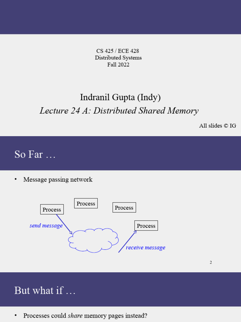 DSM Gupta | PDF | Message Passing | Cache (Computing)