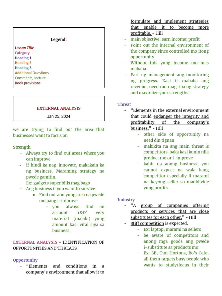 Strategic Management (StratMan) | PDF | Competitive Advantage | Market Segmentation