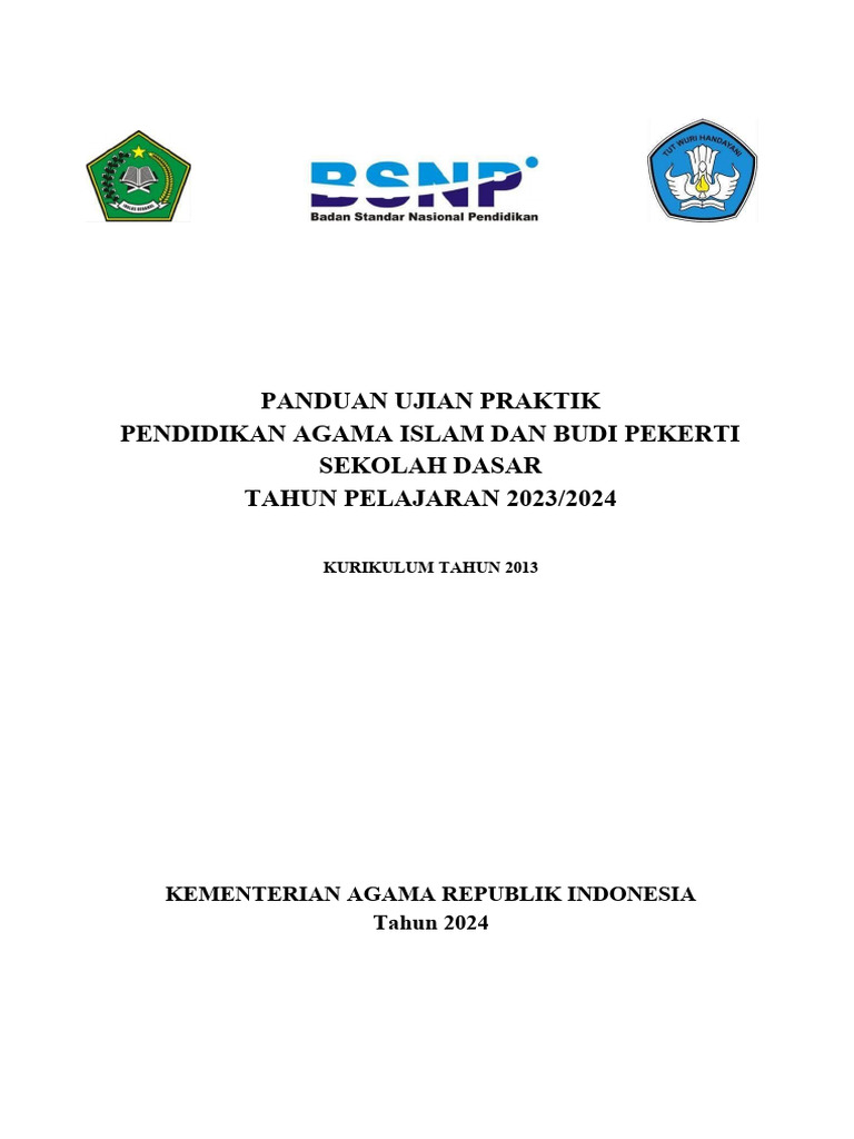 Kisi-Kisi Ujian Praktik Pai 2023-2024 | PDF