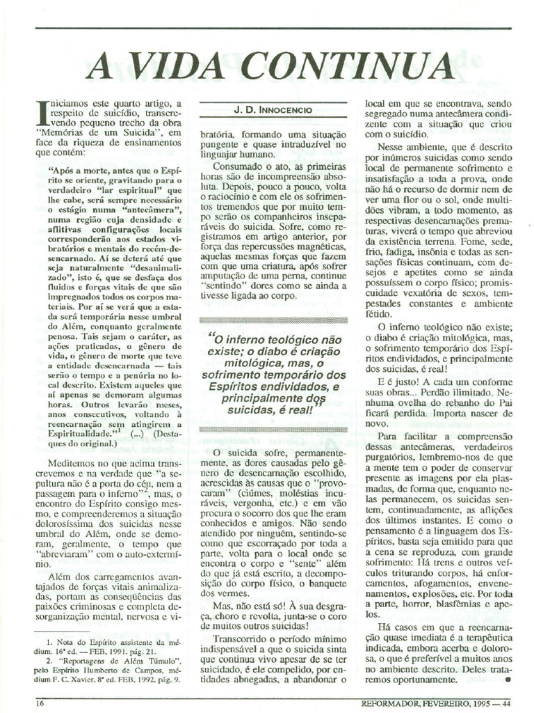 4 - A Vida Continua | PDF