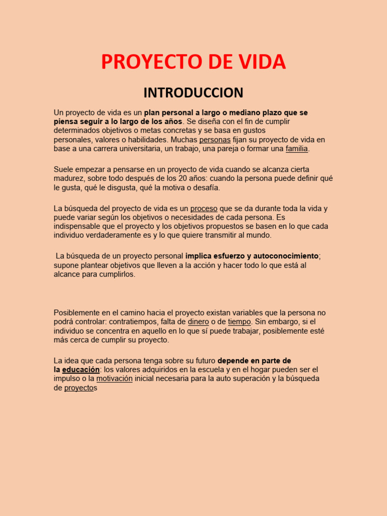 Proyecto de Vida Isabella Tarea 123 | PDF | Planificación | Motivación