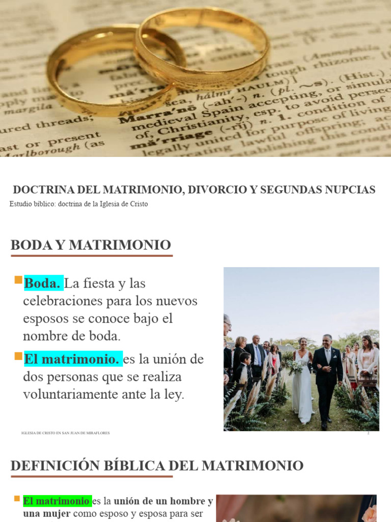 Matrimonio Divorcio y 2das Nupcias | PDF | Matrimonio | Divorcio