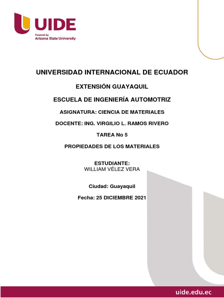 Tarea 5 - 25 Dic | PDF | Acero | Acero inoxidable