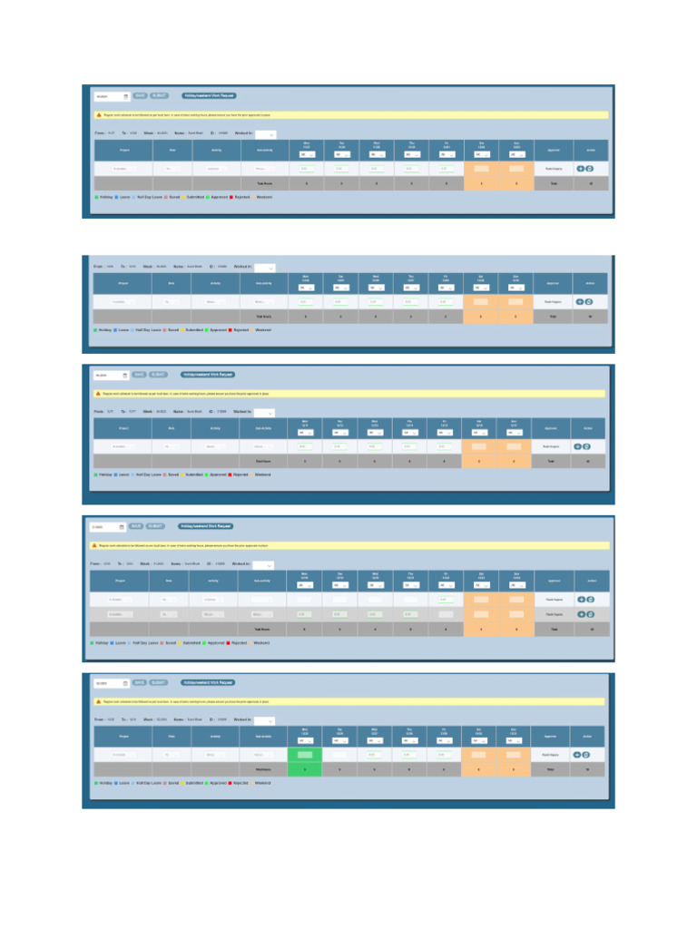 December Timesheet HP | PDF
