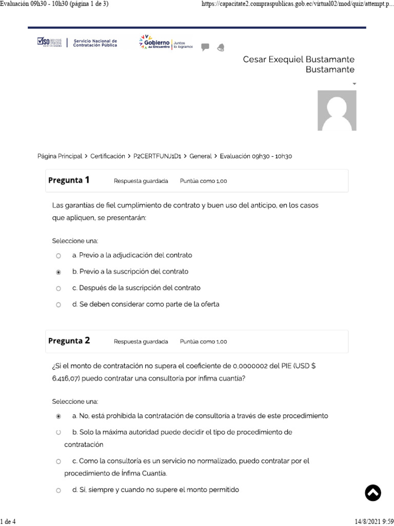 Prueba Cesar Corregida | PDF