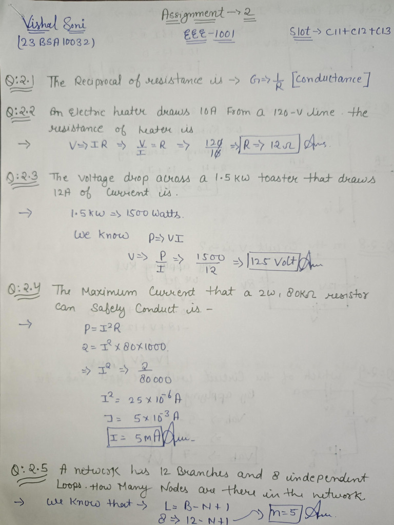 Eee Assignment 2.0 | PDF