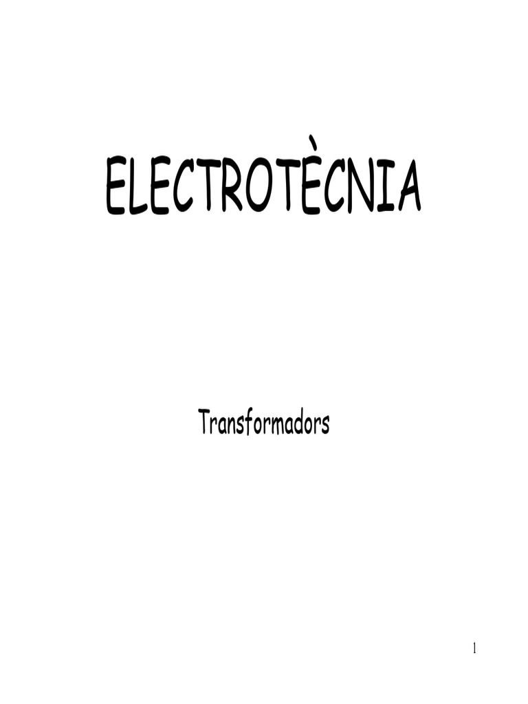 505 PPT Transformadors | PDF