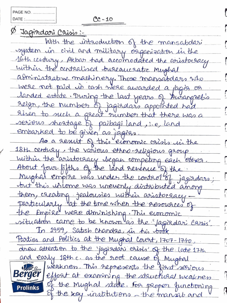 Jagirdari System | PDF