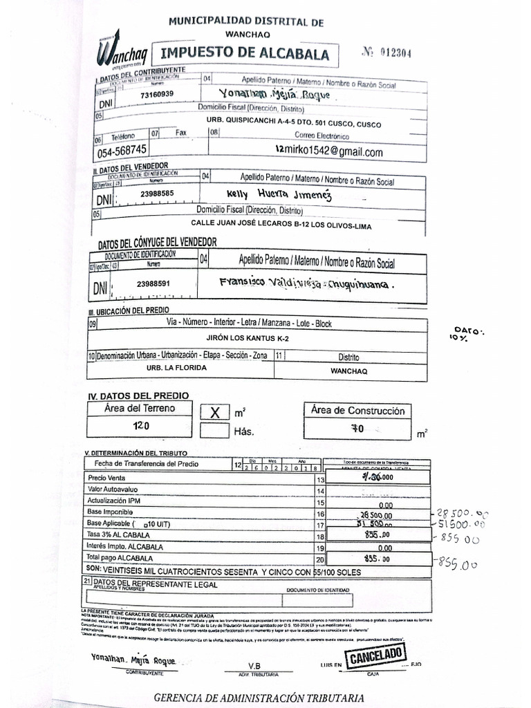Impuesto Alcabala | PDF