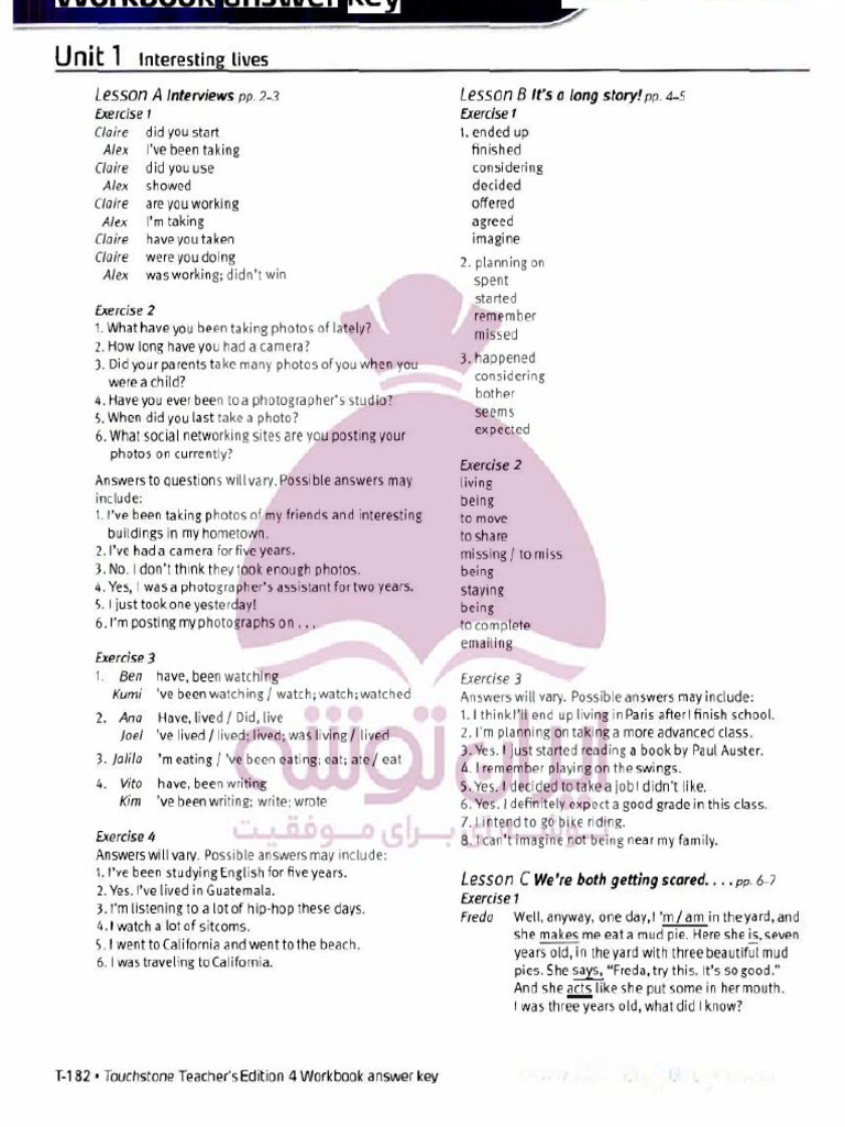 Touchstone 4 2nd Edition WB Answer - Irantooshe.ir | PDF
