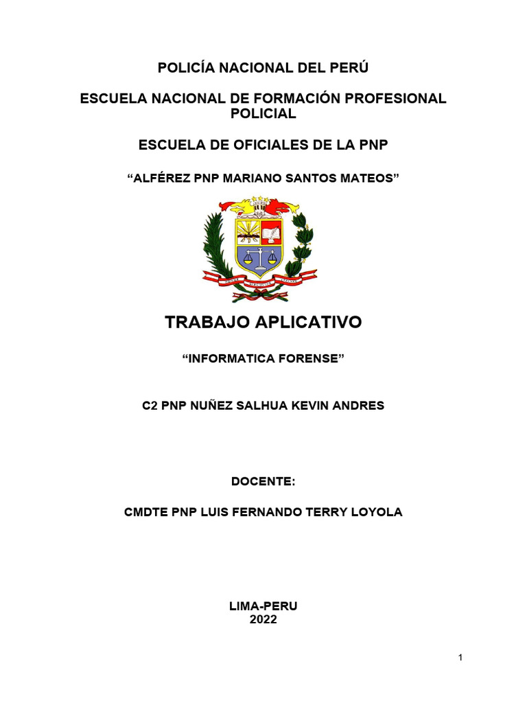 Tai - Criminalistica - C2 Nuñez | PDF | Informática forense | Cibercrimen