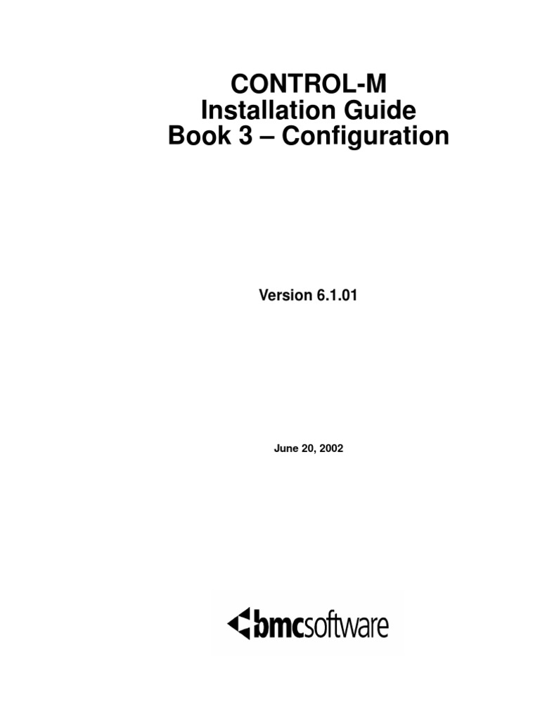 Control-M Installation Guide | PDF | Graphical User Interfaces ...