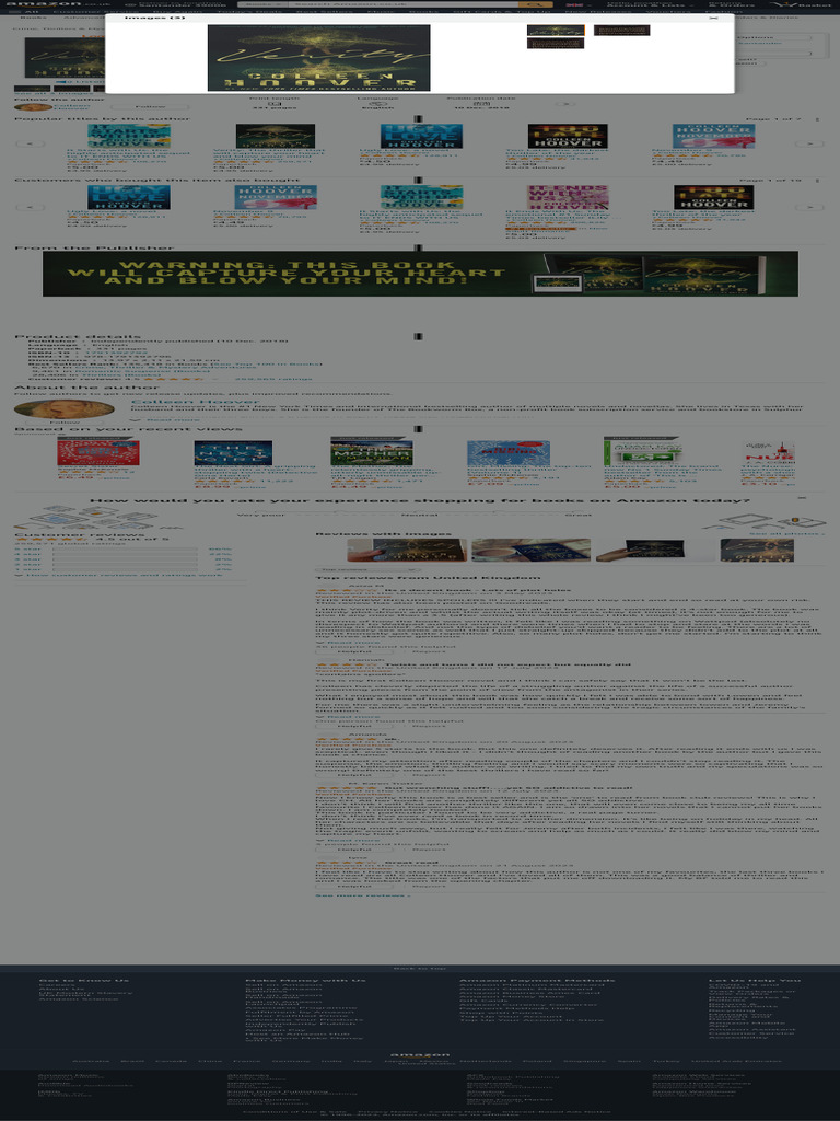 Verity Amazon - Co.uk Hoover, Colleen 9781791392796 Books | PDF