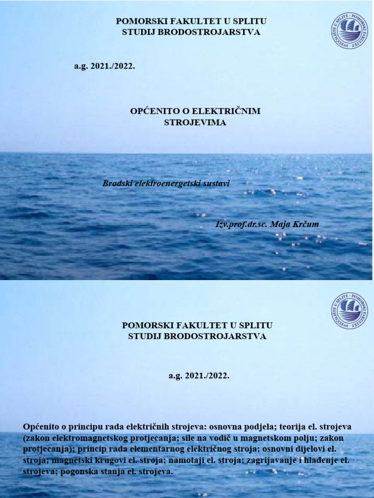 Opcenito El. Strojevi | PDF