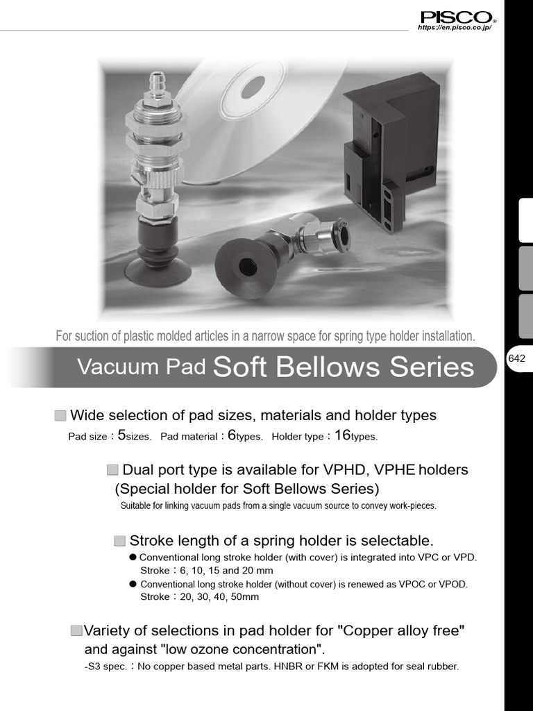 Vacuum Pads for Industrial Use | PDF | Chemical Substances | Materials