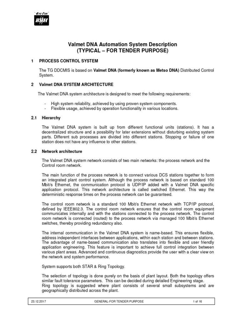 01-EDN - Tech Write Up - Valmet DNA PDF | PDF | Databases | Computer ...