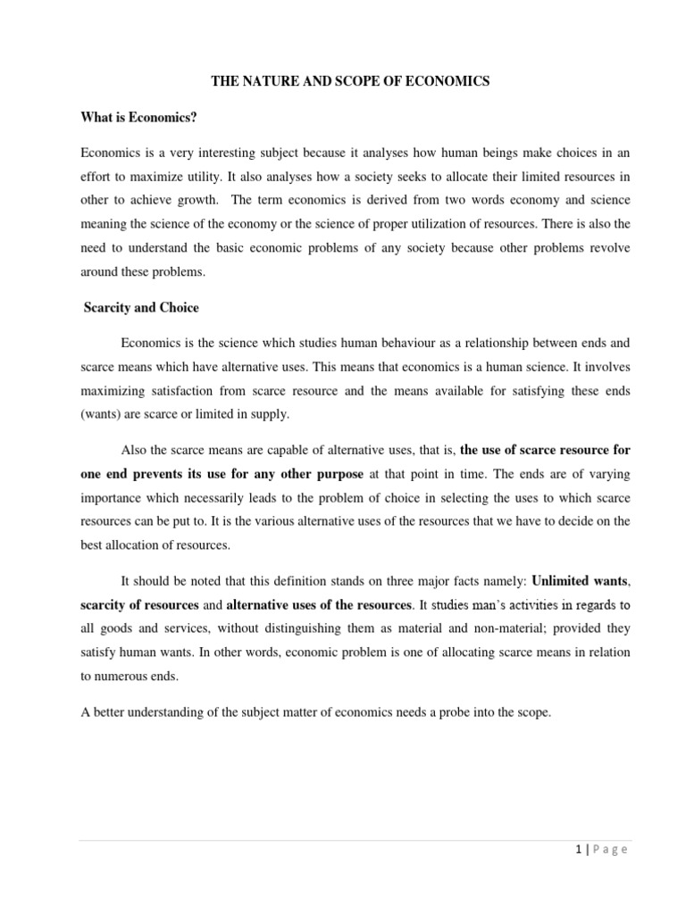 Understanding Economics: Key Concepts | PDF | Economics | Microeconomics